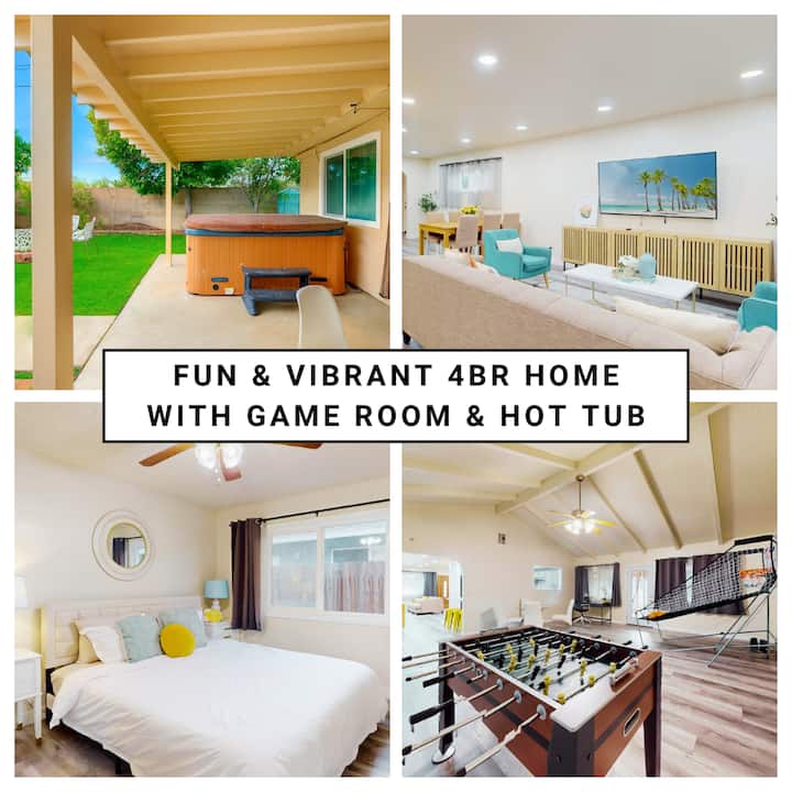 Surf City 4br House W Free Hot Tub & Game Room - Huntington Beach, CA