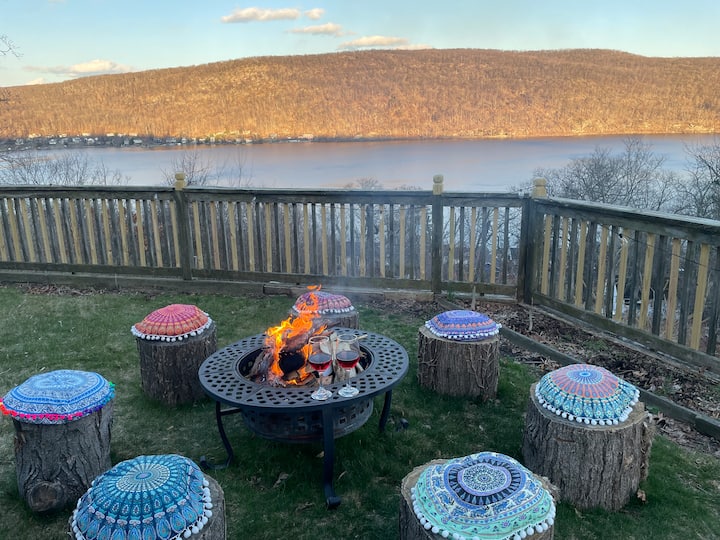 Romantic Lakeview Getaway W/ Fire Pit 1 Hr. Nyc - Greenwood Lake, NY