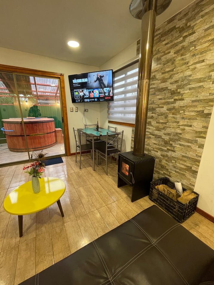 Cabaña Con Tinaja Privada - Lebu