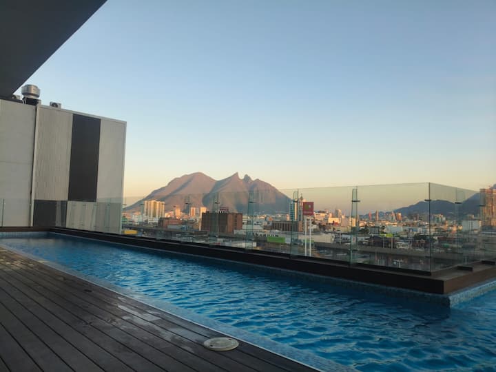 Appartement Moderne | Piscine + Vue | Centre Mty - Monterrey
