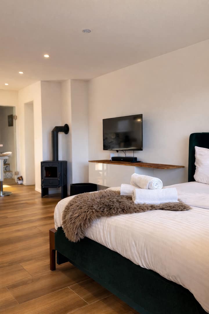 Sunset Club - Alpenblick Apartment - Sauna, Parken - Oberreute