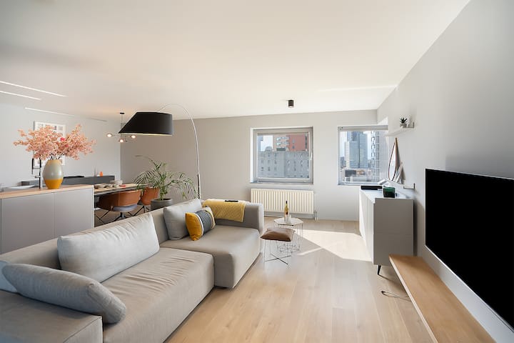 Erasmus Bridge 3 Br +1r Condo, Pool + Gym - Rotterdam