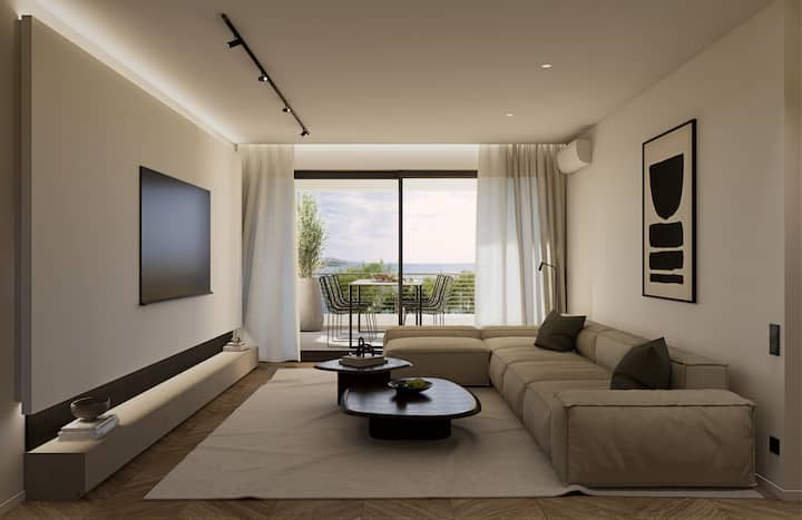 Modern Seafront Apartment - Agios Nikolaos