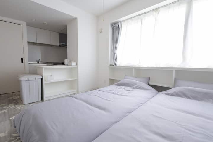 New Open!｜駅徒歩5分｜大通まで2駅｜最大2名｜静かな住宅街｜快適1k｜r302 - Sapporo