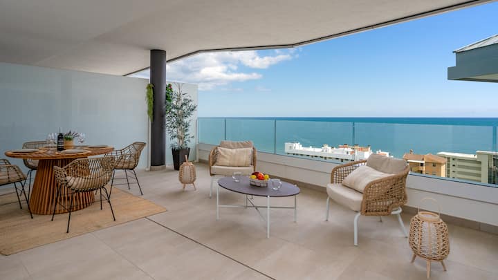 Coastal Chic/seaviewreserve/garage/pool - Benalmádena