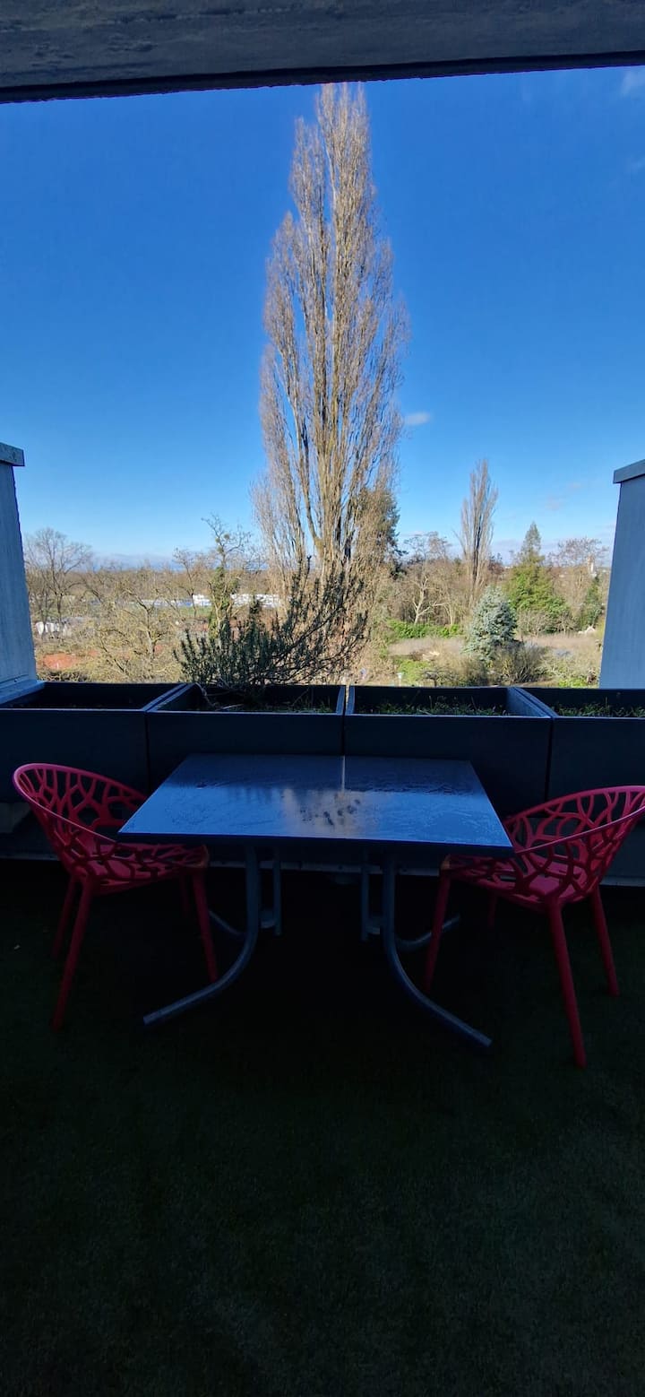 Apartment Am Waldrand, Möbliert, 4 Schlafplätze - 達姆斯塔特