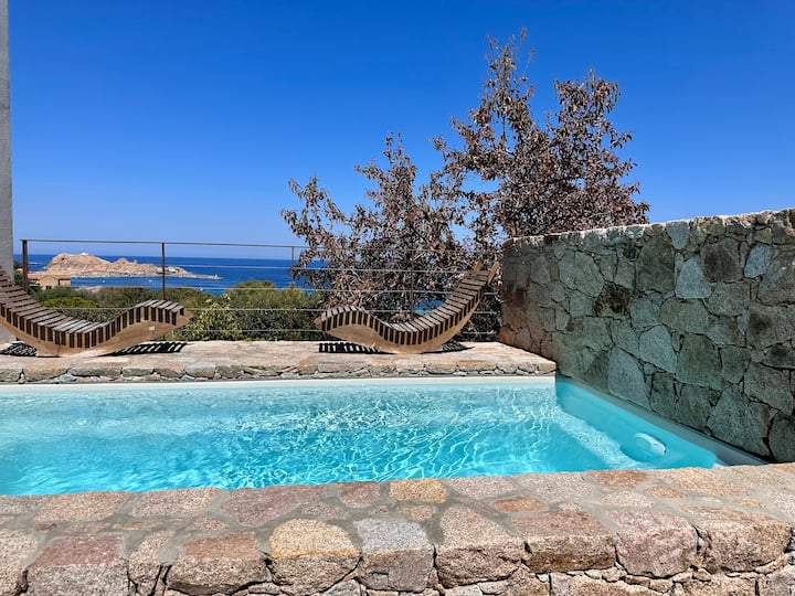 Suite Vespa, Piscine Privée Vue Mer - Belgodère