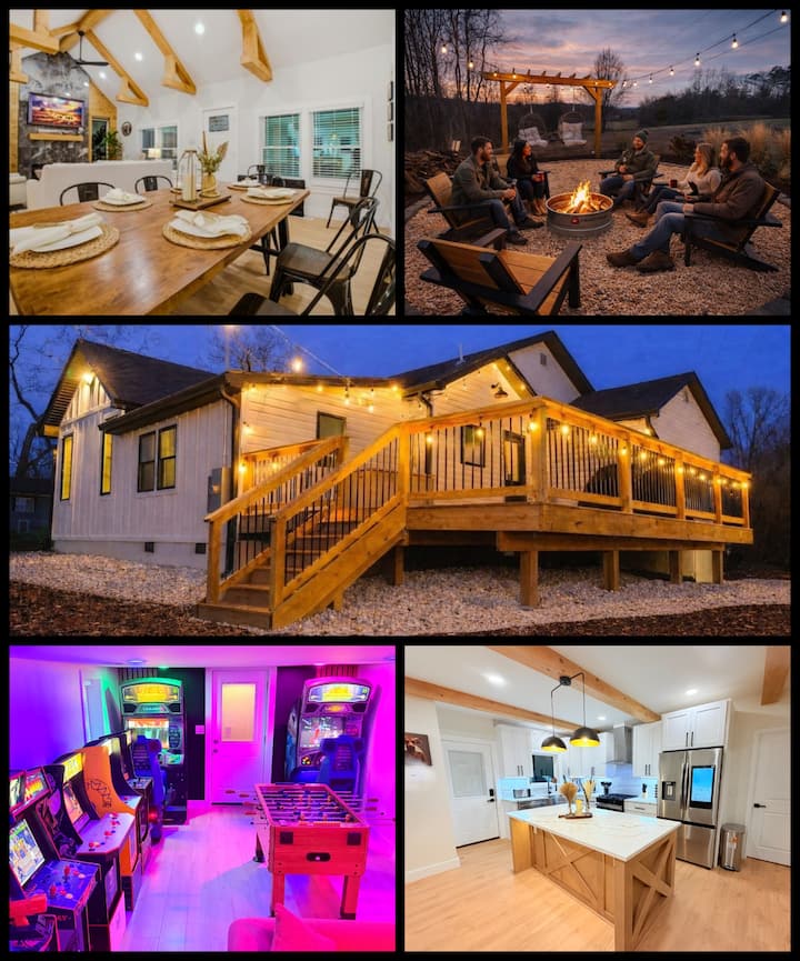 Modern Farm House Getaway -Fire Pit Game Room - Culpeper, VA