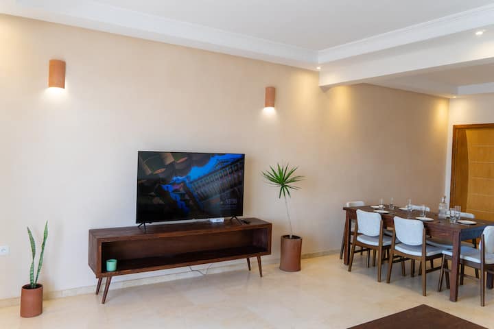 Appartement Familial - 3 Chambres Balcon Vue Mer - Agadir