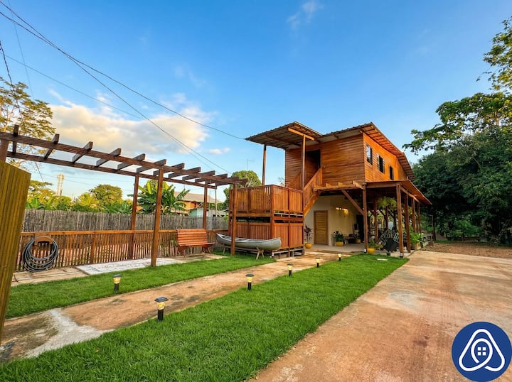 Refúgio Tropical Com Varanda - 桑塔納