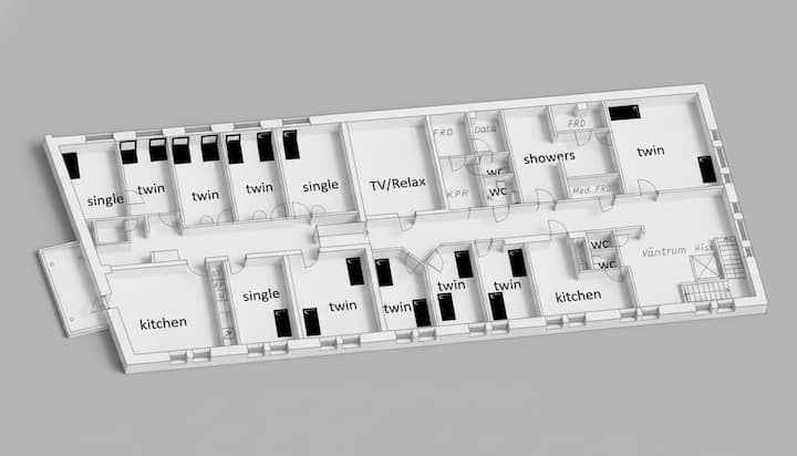 Stort Boende För Arbetslag - 11 Sovrum - Oskarshamn