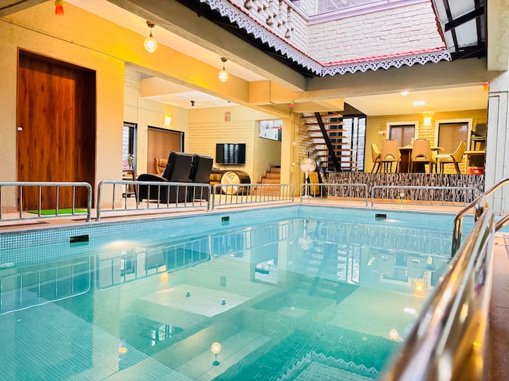 Premium Private Indoor Pool 3 Bhk Villa- Paramount - Wai
