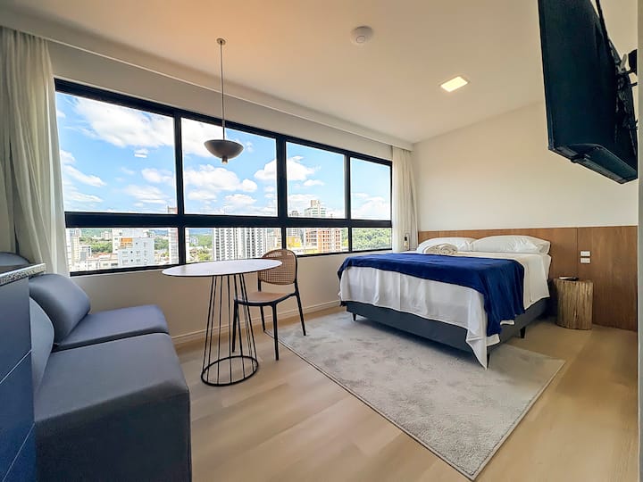 3p Loft 100m Vila Germanica Pool Gym Ac - Blumenau