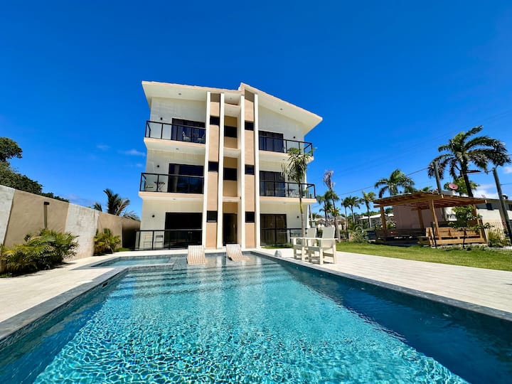 New Modern Pool-view Suite + Beach - Punta Cana
