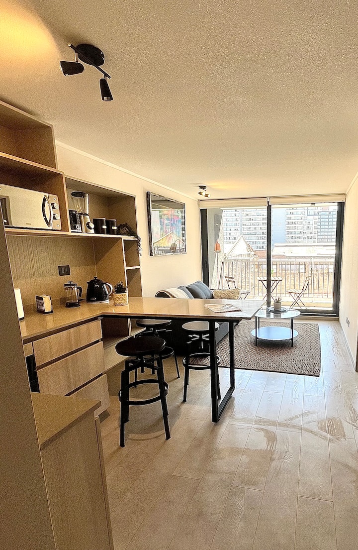 Moderno Depto. En ÑUñoa, Nuevo | 4 Huéspedes - Chile