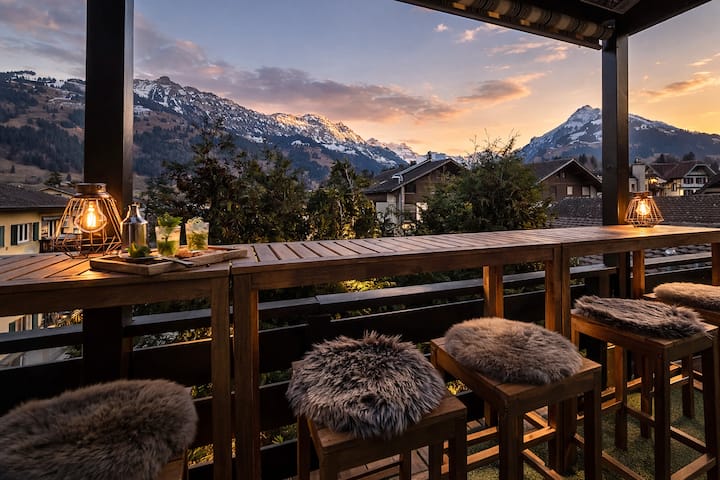 Alpine Retreat - Central - Family - Parking - 75tv - Kiental BE