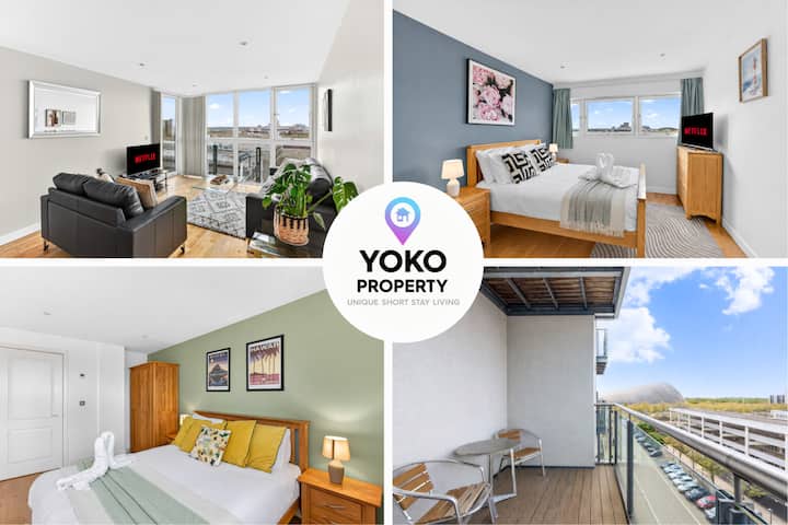 Stylish 2 Bedroom 2 Bath Flat • Balcony • Parking - Milton Keynes