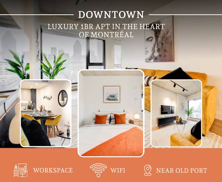 Stylish 1br Downtown Montreal | Walk To Centrebell - Montreal
