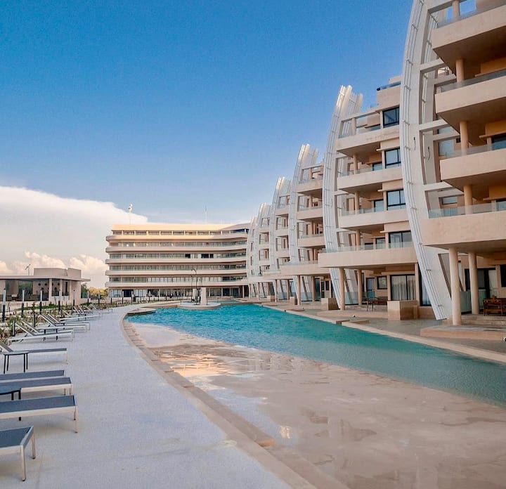 Hermoso Departamento Frente Al Mar - Telchac Puerto