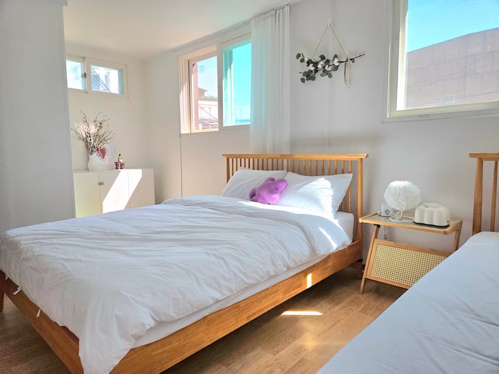 ​​[6min Stn] Spacious 2br (4beds/max 8) Near Ddp - Corée du Sud