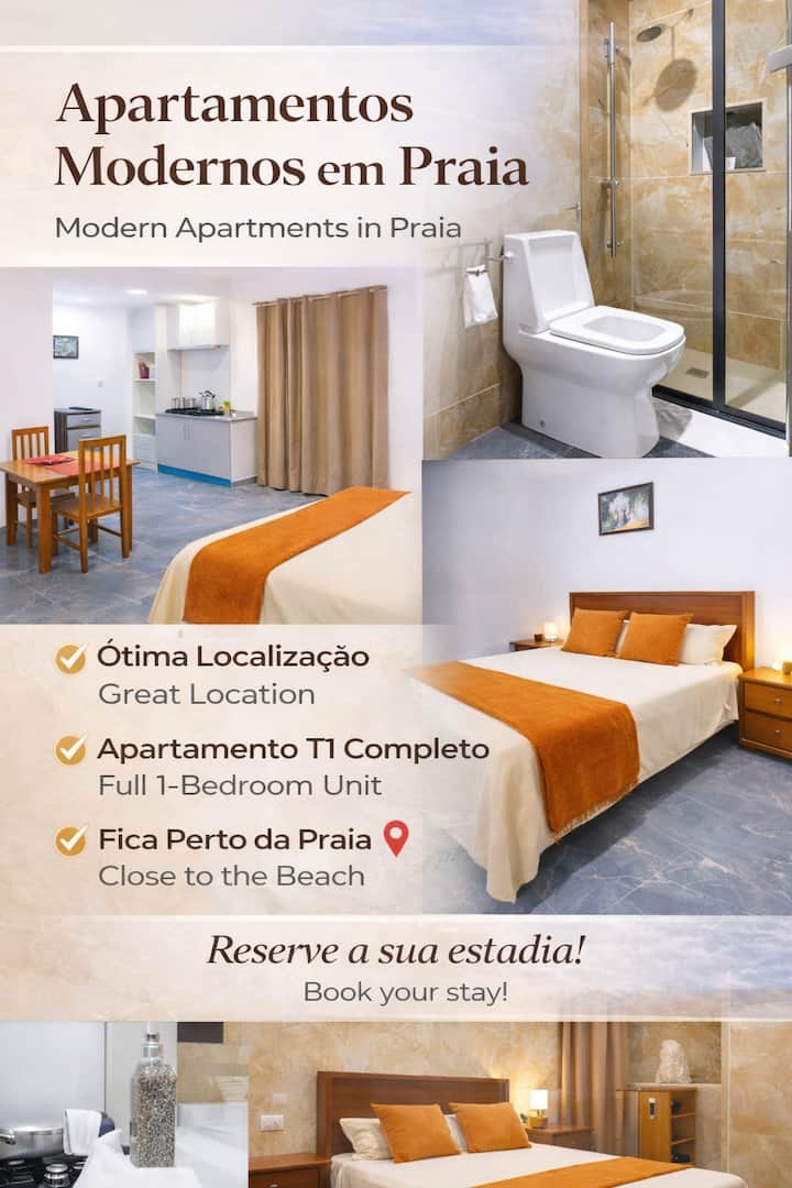 Spacious Modern One-bedroom | Private Patio&wi-fi - Praia