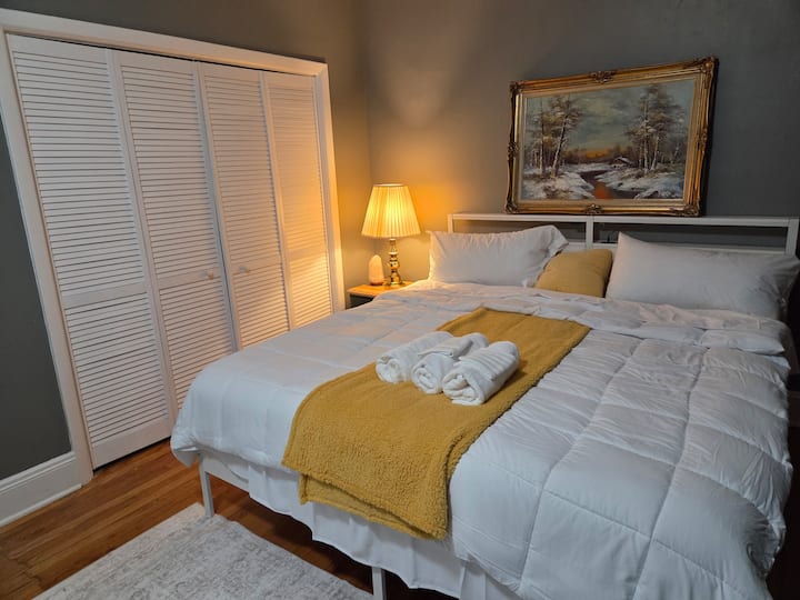 King Bed + 2 Queens In Spacious 3br Apartment - Albany, NY