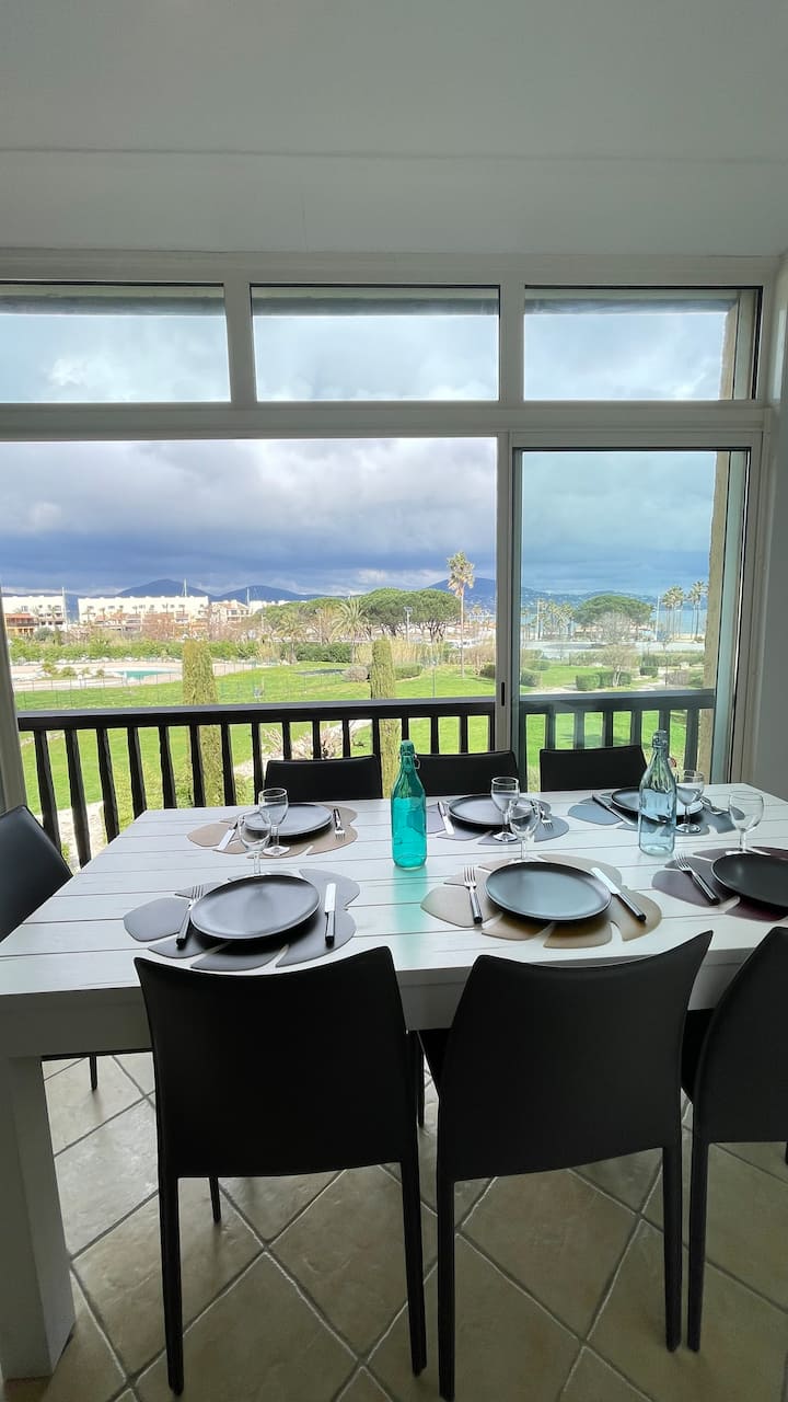 Duplex Bord De Mer/vue & Plage à Pied - Cogolin