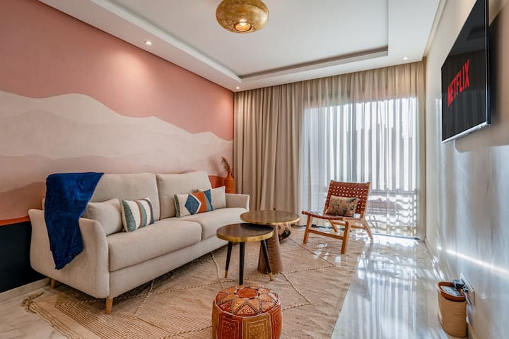 Stylish Apt With Sunny Balcony, Heart Of Marrakech - Marrakesh