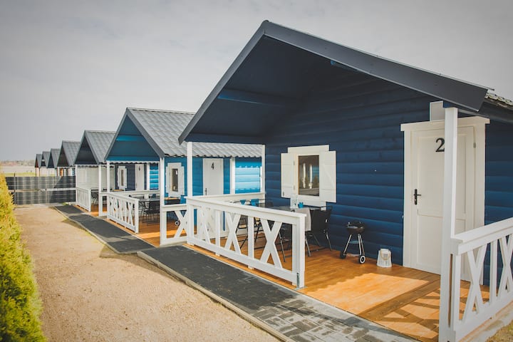 Tiny House Nahe Ostsee | Terrasse | 5 Häuser - Mielno