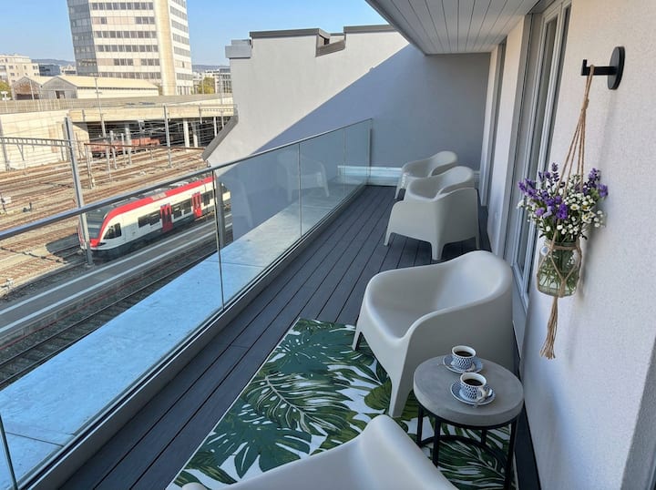 Terrace | Live The Authentic Swiss Train Vibe. - Lausanne