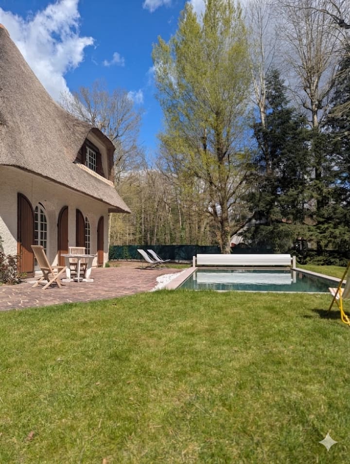 Chaumière Avec Piscine Au Cœur De La Forêt ! - Milly-la-Forêt