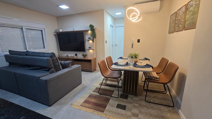 Apto Novíssimo E Elegante!
Cama Queen, Tv 65 E Ar - Brazil