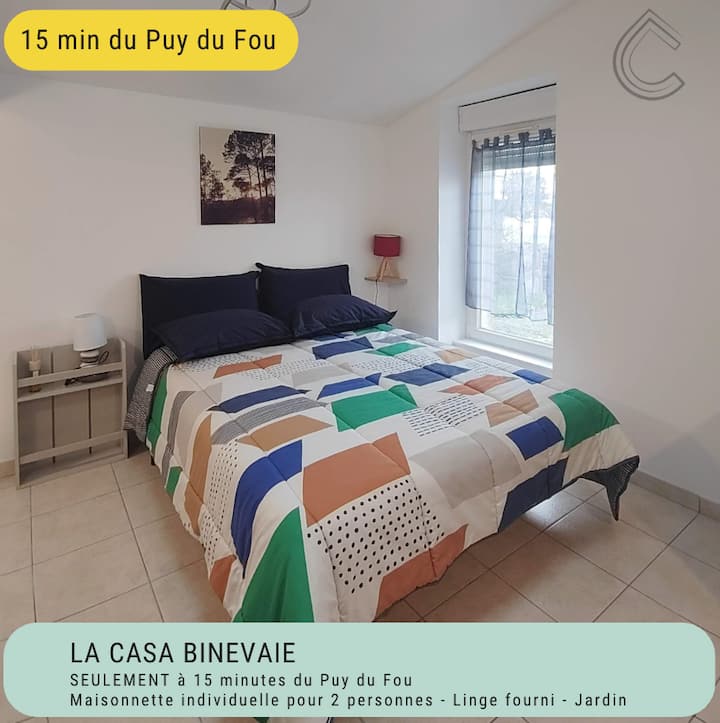 La Casa Binevaie - 15min Puy Du Fou - Linge Inclus - Chambretaud