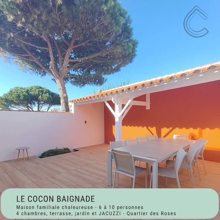 Le Cocon Baignade - Jacuzzi - Plage à Pied - Le Château-d'Olonne