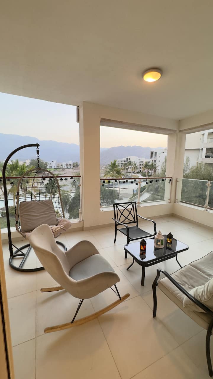 Golf Lake View Jebel Sifah Apartment - Oman