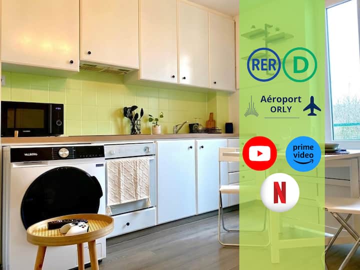 • Lumineux Et Cosy, Proche Gare Rer D • - Essonne