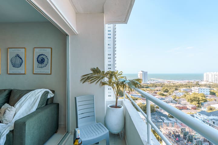 Vista Al Mar, Piscina Y Ubicación Estratégica - Cartagena, Colombia