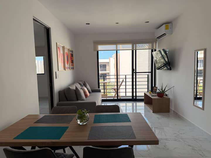 Brand New Chic Designed Apt In Cancun +Gym & Pool - Cancún