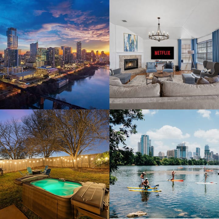 Luxury Austin Retreat W/hot Tub & Fireplace - 4br - Pflugerville, TX