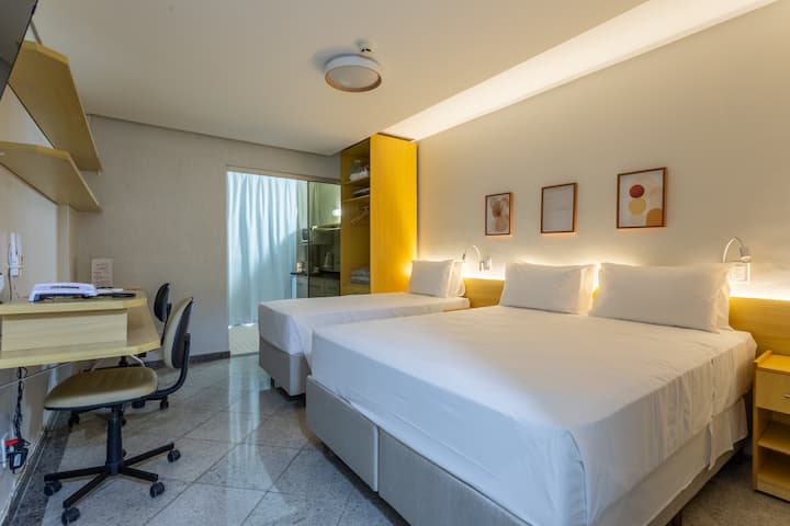 Flat - Excelente Localização - Hotel Garvey - Brasilia