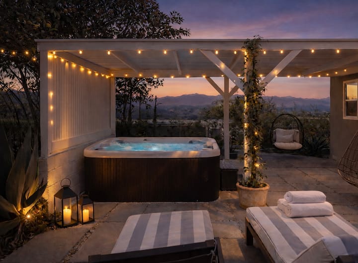 Modern La•king Bed+hot Tub+firepit+bbq+city Views! - Dodger stadium