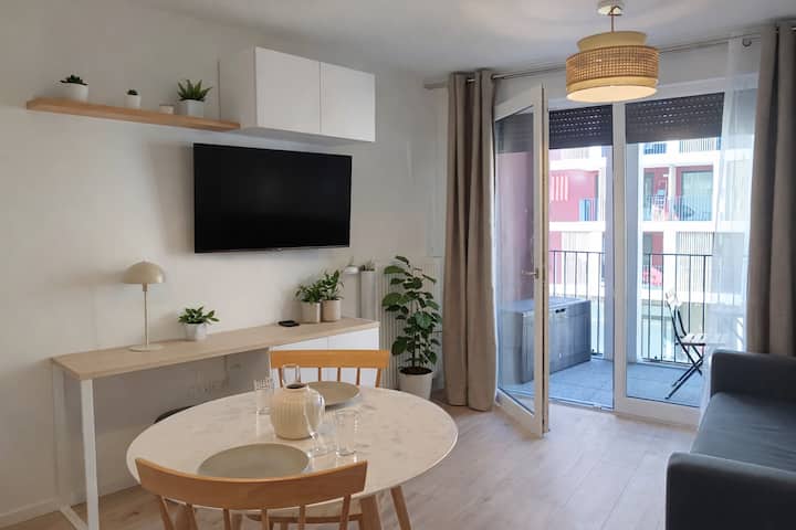 Studio Neuf 2 Min Gare – Centre Pompidou Balcon - Metz