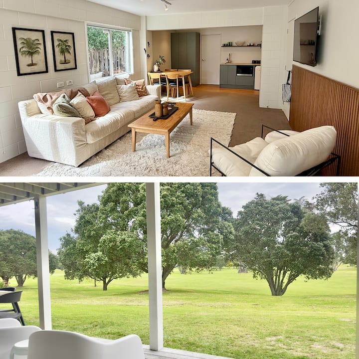 Beachside Retreat | Golf Course Views - Tauranga