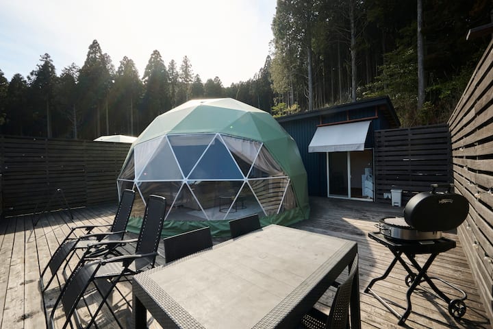 阿蘇山の絶景/　天然温泉付き６Mドーム①　素泊まり2名 - Aso