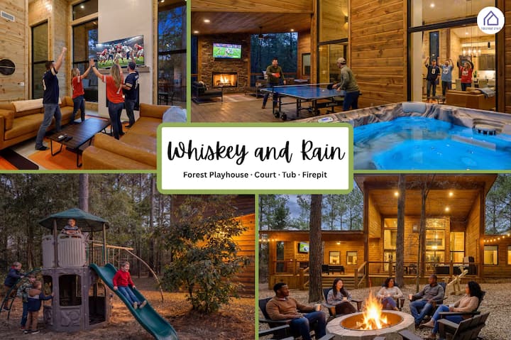 New! Hot Tub, Fire Pit, Bball & Games - Broken Bow