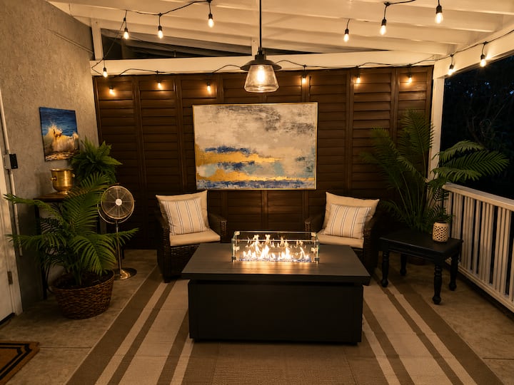 Private Studio Retreat With Fire Pit Patio - San Diego, CA