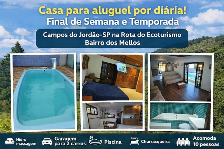 Casa Com Piscina, Banheira De Hidro, Churrasqueira - Santo Antônio do Pinhal