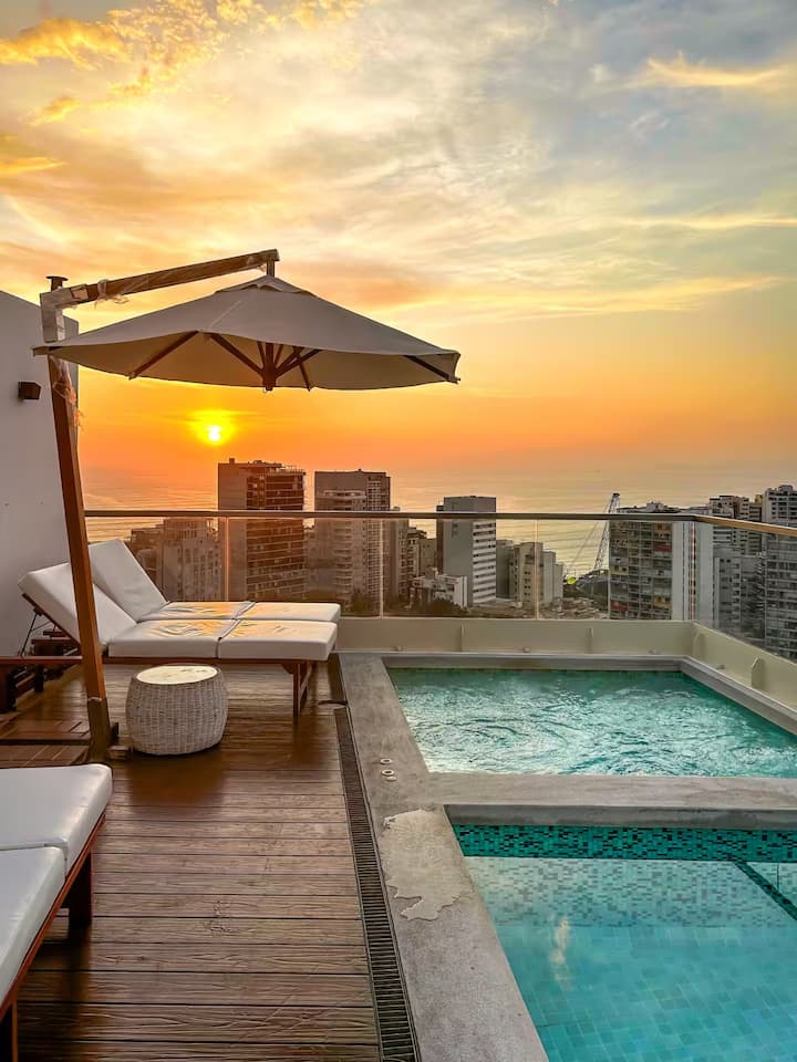 Exclusive Barranco | Pool, Jacuzzi Ocean View 1415 - Peru