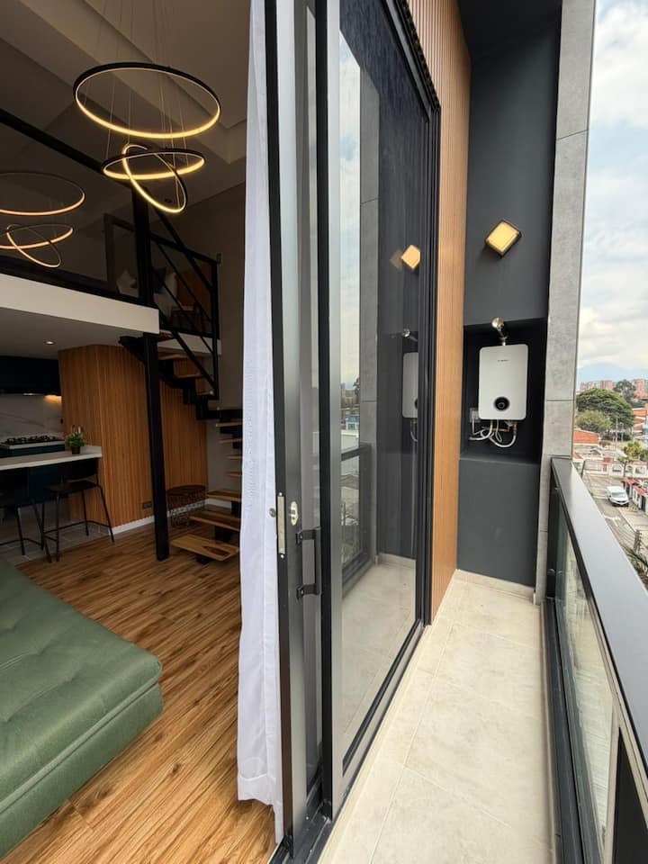 Loft 402 Con Balcón Wifi Cerca Al Aeropuerto - Aéroport Bogota-El Dorado (BOG)