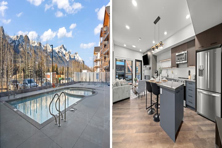 Built 2025 | Outdoor Pool & Hottub | Mountain View - Canmore